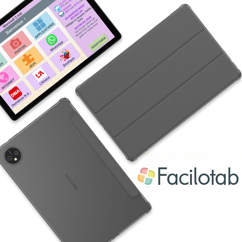 FACILOTAB - Tablette Senior - Simple et Intuitive, Idéal pour Personne ...