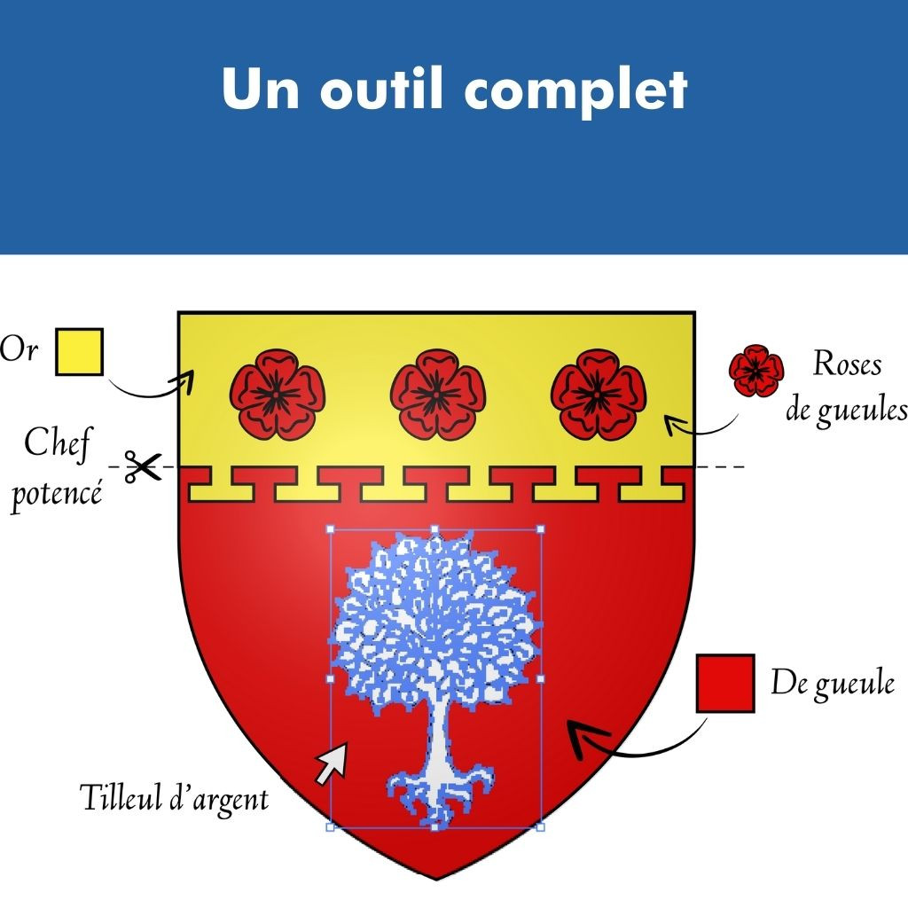 Logiciel d'héraldique pour dessiner votre blason, toutes vos armoiries