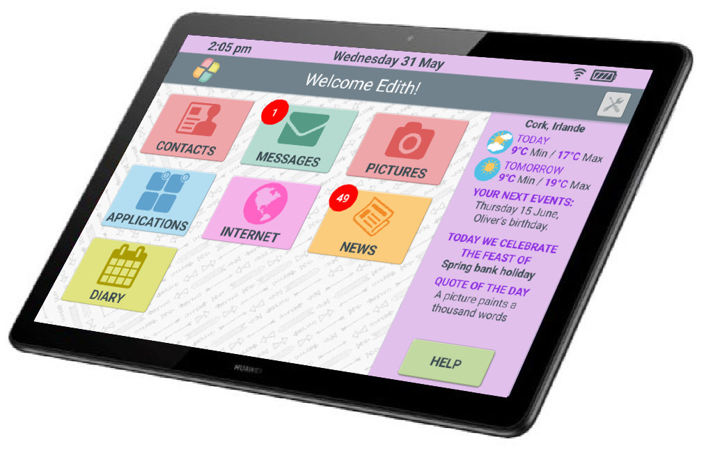 Senior tablet : The easy tablet - Facilotab
